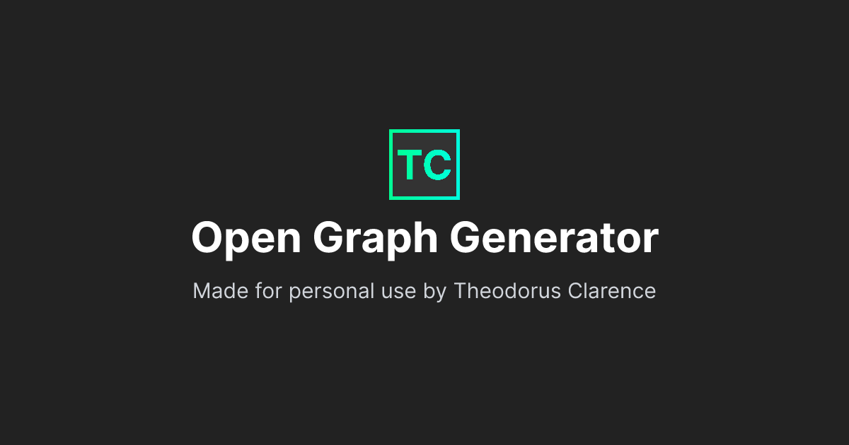 Open Graph Generator